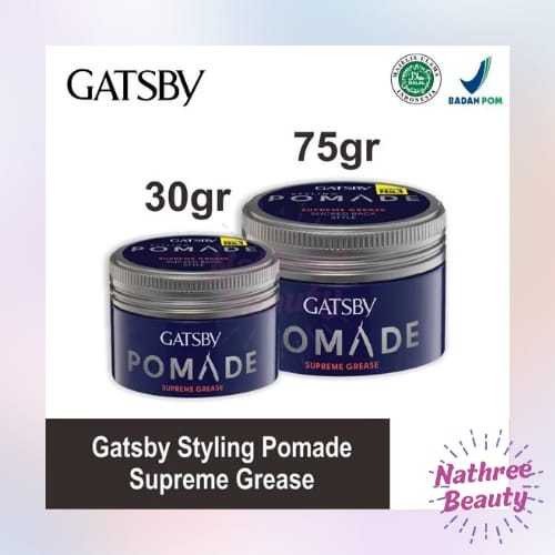 Jual Gatsby Styling Pomade Supreme Grease 75GR BIRU | Shopee Indonesia