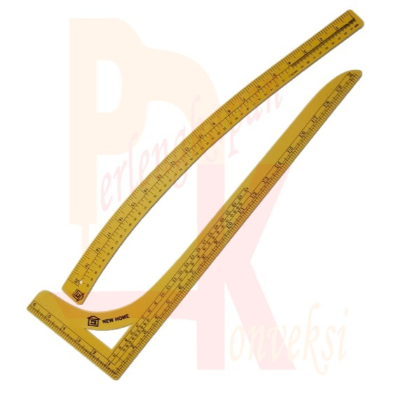 Jual Penggaris Pola Jahit Siku Lengkung NEW HOME Ukuran Besar Curve ...