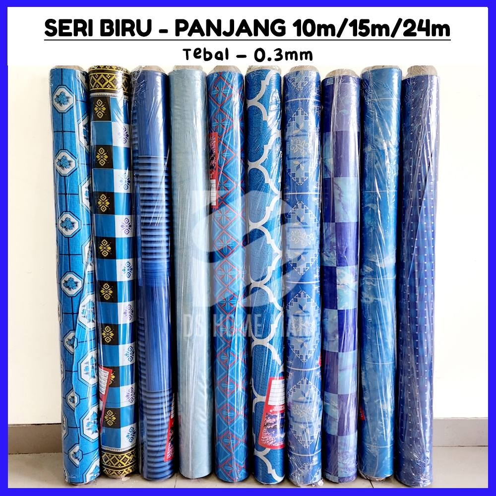 Jual KOLEKSI BIRU (ROLL 10/15/24 METER): Karpet Lantai Plastik Vinyl ...