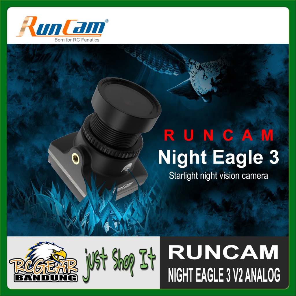 Jual RunCam Night Eagle 3 V2 1500TVL Starlight night vision Analog FPV ...