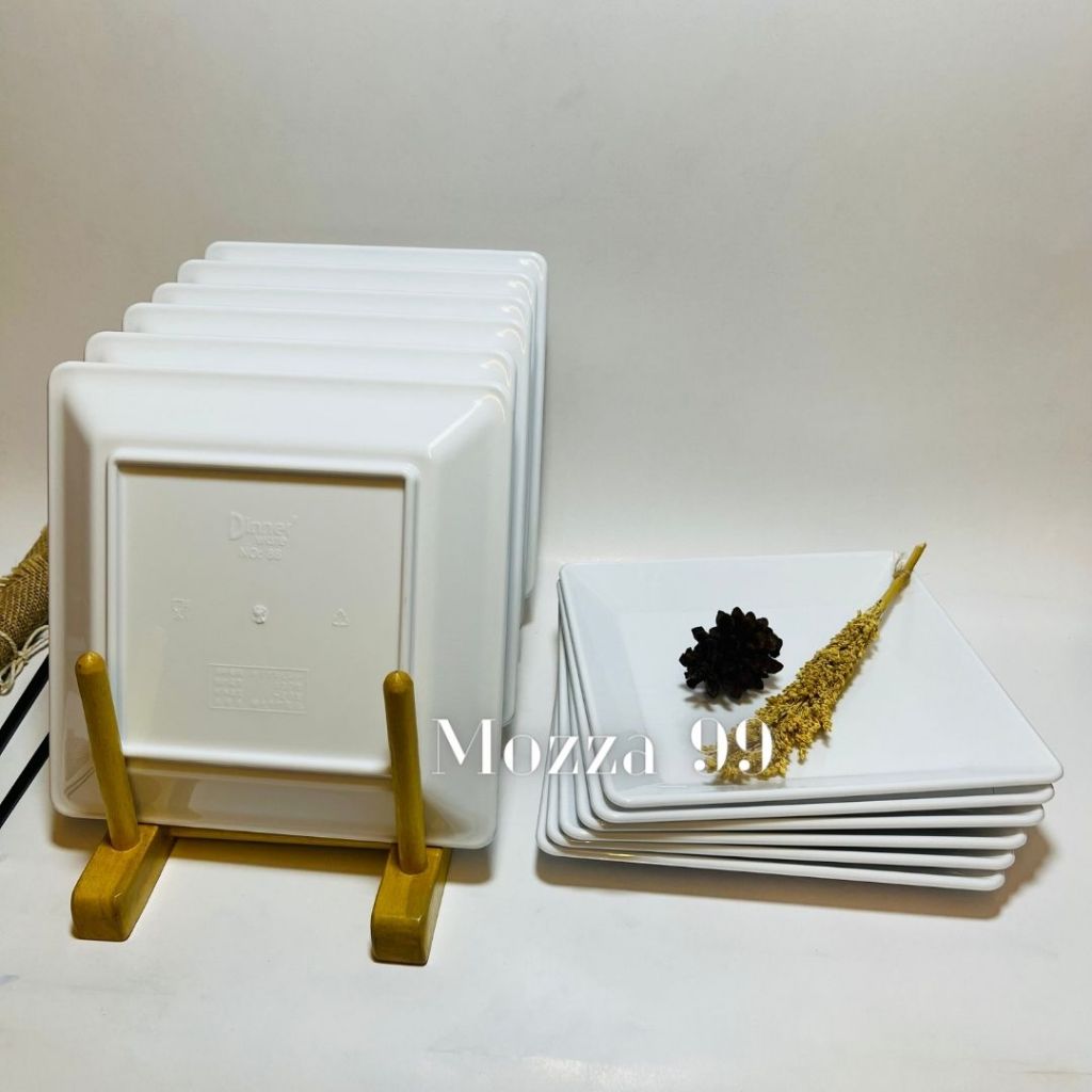 Jual Mozza.kitchen_99 ^_^ Piring kotak melamin p-88 9 inc #PIRING MIE ...