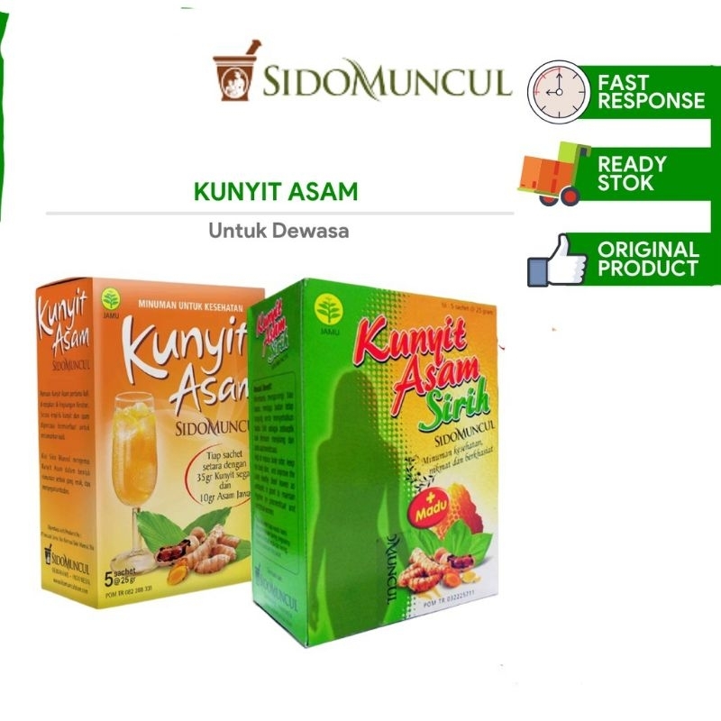 Jual Sidomuncul Kunyit Asam Sirih Sachet Box - Sido Muncul Sari Kunyit ...