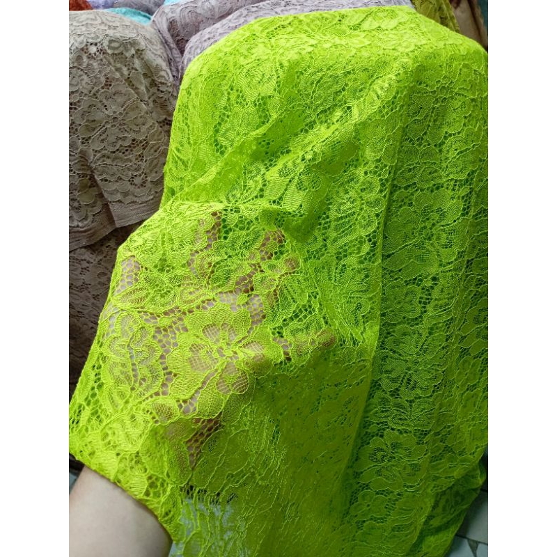 Jual BROKAT KEBAYA METERAN/KAIN BROKAT MOTIF BUNGA | Shopee Indonesia