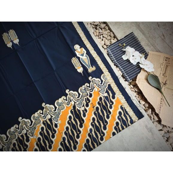 Jual Kain Batik Premium Bahan Katun Motif Wayang Thengul V3 Khas ...