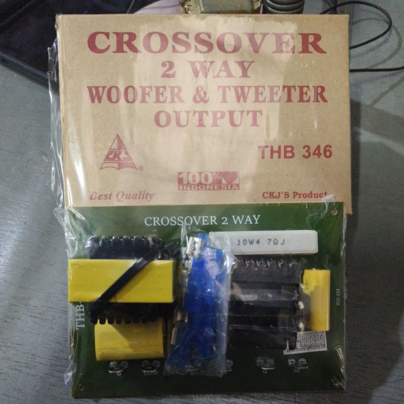 Jual THB 346 CROSSOVER 2 WAY WOOFER DAN TWEETER OUTPUT | Shopee Indonesia