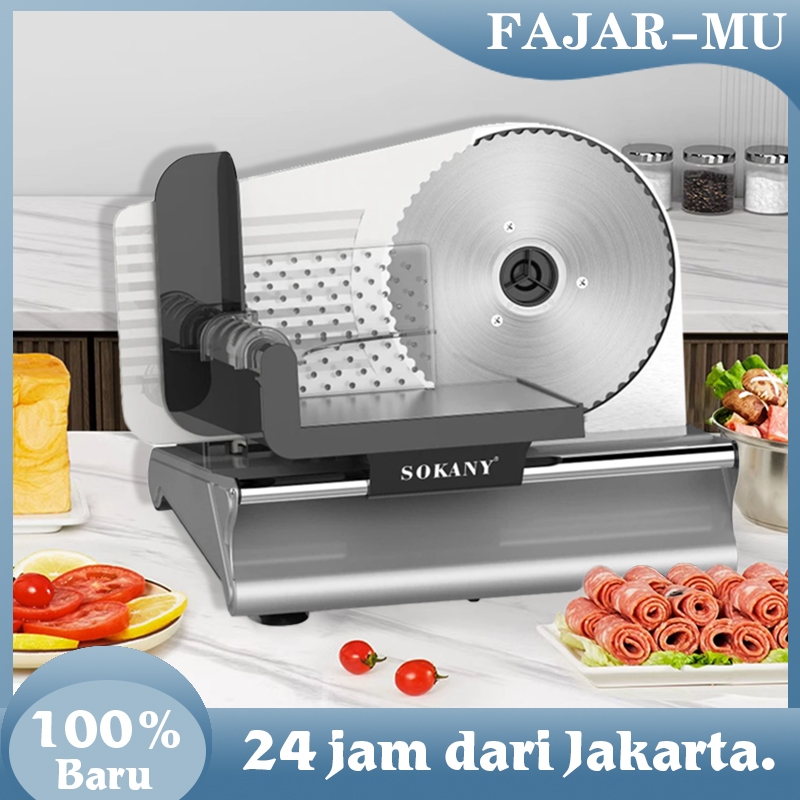 Jual Meat Slicer Listrik Untuk Daging Beku Adjustable Multifungsi Mesin Pemotong Sayuran Rumah ...
