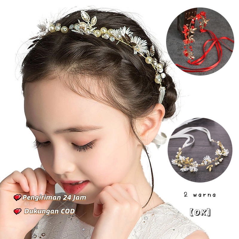 Jual OK Bando Pengantin Bunga Headpiece Hijab Mutiara Bride Headpiece ...