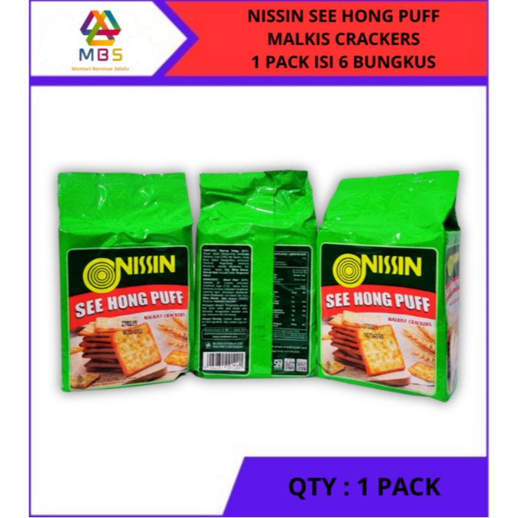 Jual HARGA 1 PACK ISI 6 BUNGKUS NISSIN SEE HONG PUFF MALKIS CRACKERS ...