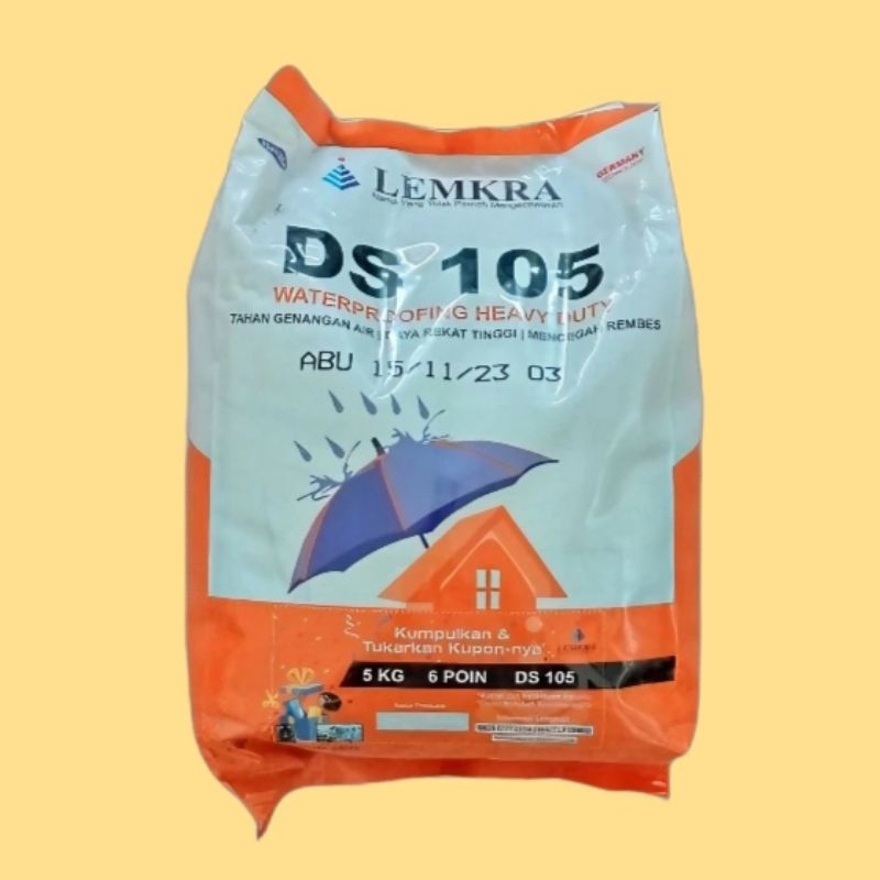 Jual LEMKRA DS 105 Semen Waterproofing Heavy Duty 5kg | Shopee Indonesia