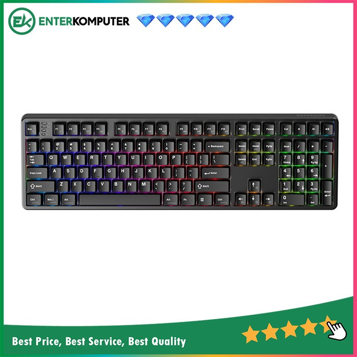 Jual 1STPLAYER DK6.0 Black - Gaming Mechanical Keyboard 104 Keys Layout ...