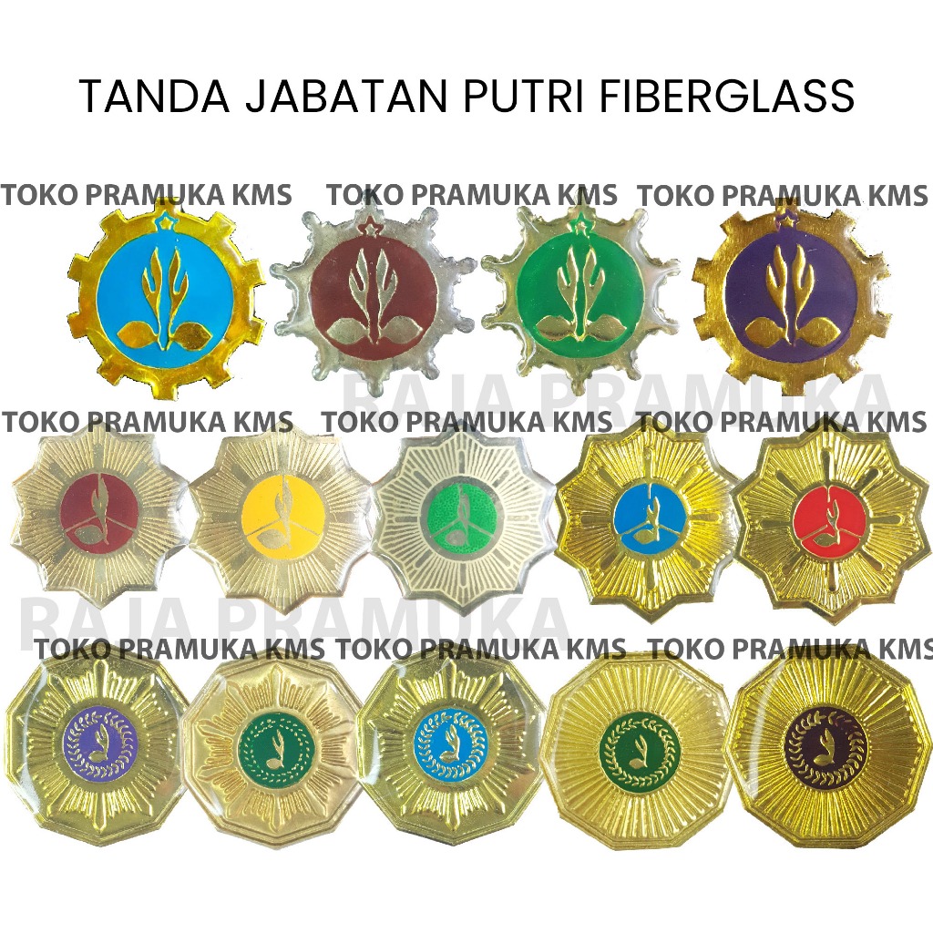 Jual Tanda Jabatan Pramuka PUTRI Tanjab AMBALAN DKR DKC PEMBINA SIAGA ...