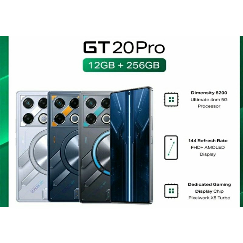 Jual INFINIX GT20 PRO 5G RAM 12GB/256GB GARANSI RESMI ORIGINAL | Shopee Indonesia