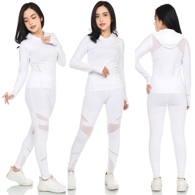 Jual Baju olahraga wanita muslim,kaos olahraga lengan panjang hoodie,legging senam wanita ...