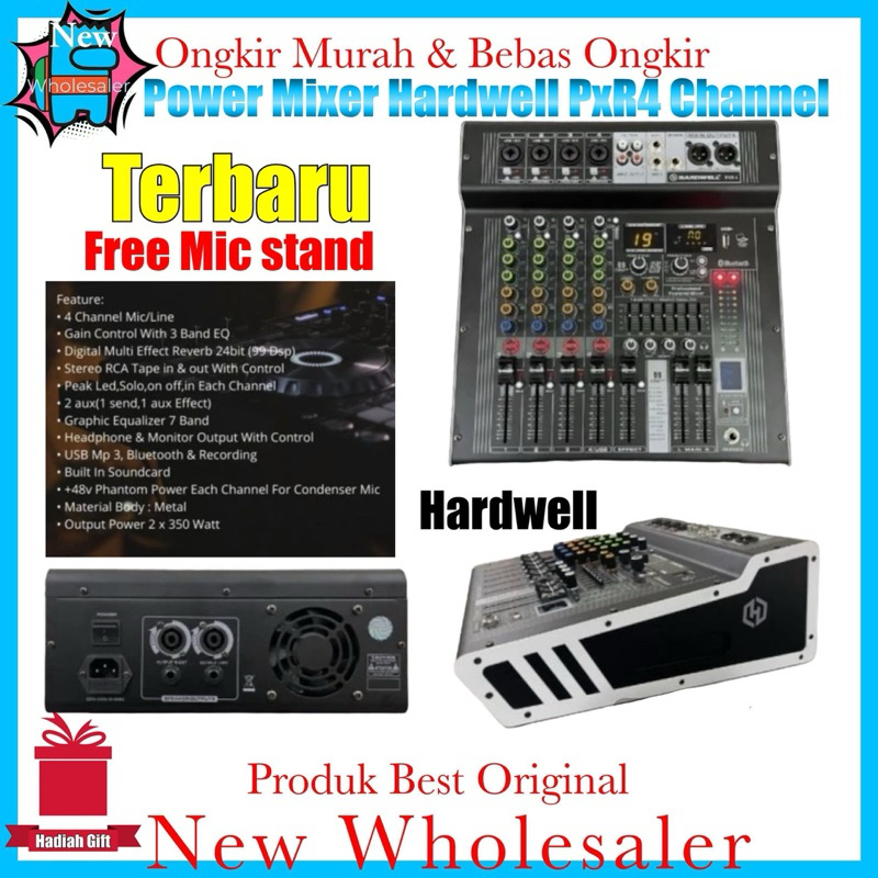 Jual Power Mixer Hardwell PXR 4 channel Original garansi Resmi | Shopee ...