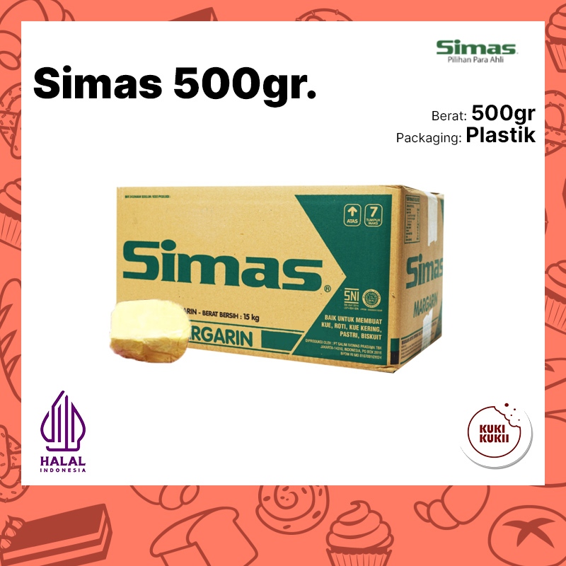 Jual SIMAS Margarine 500gr REPACK | Mentega KILOAN SIMAS 500 gram ...