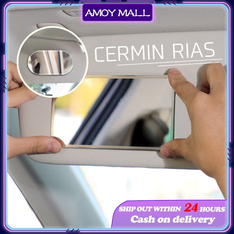 Jual Cermin Sun Visor Mobil Mirror Sunvisor Kaca Mobil Bahan Anti Pecah ...