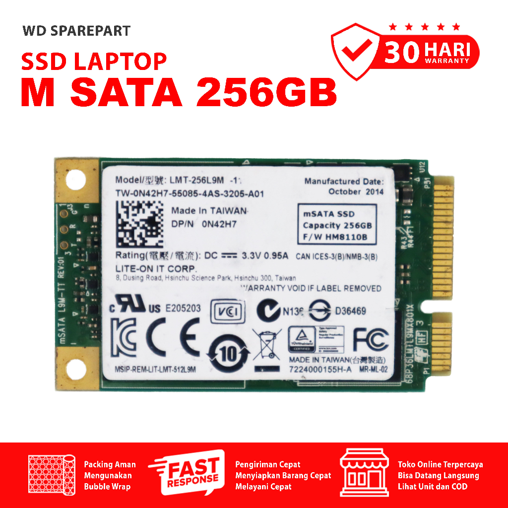 Jual [GARANSI 1 BULAN] SSD M.SATA / MSATA / M SATA 256GB | Seken Berkualitas | Shopee Indonesia