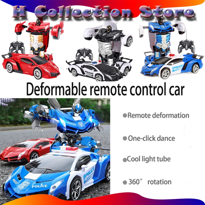 Jual 2in1 RC Mobil Polisi Jadi Robot Remote Control Mainan Mobil Remot ...