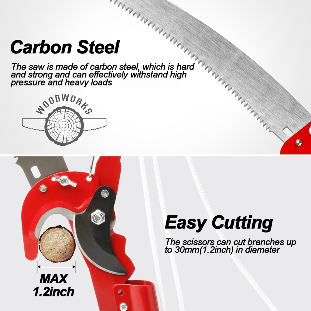 Jual JLD Tree Pruner/GUNTING DAHAN TARIK PISAU TALI/Gunting Pemetik Buah Tinggi/Adjustable ...