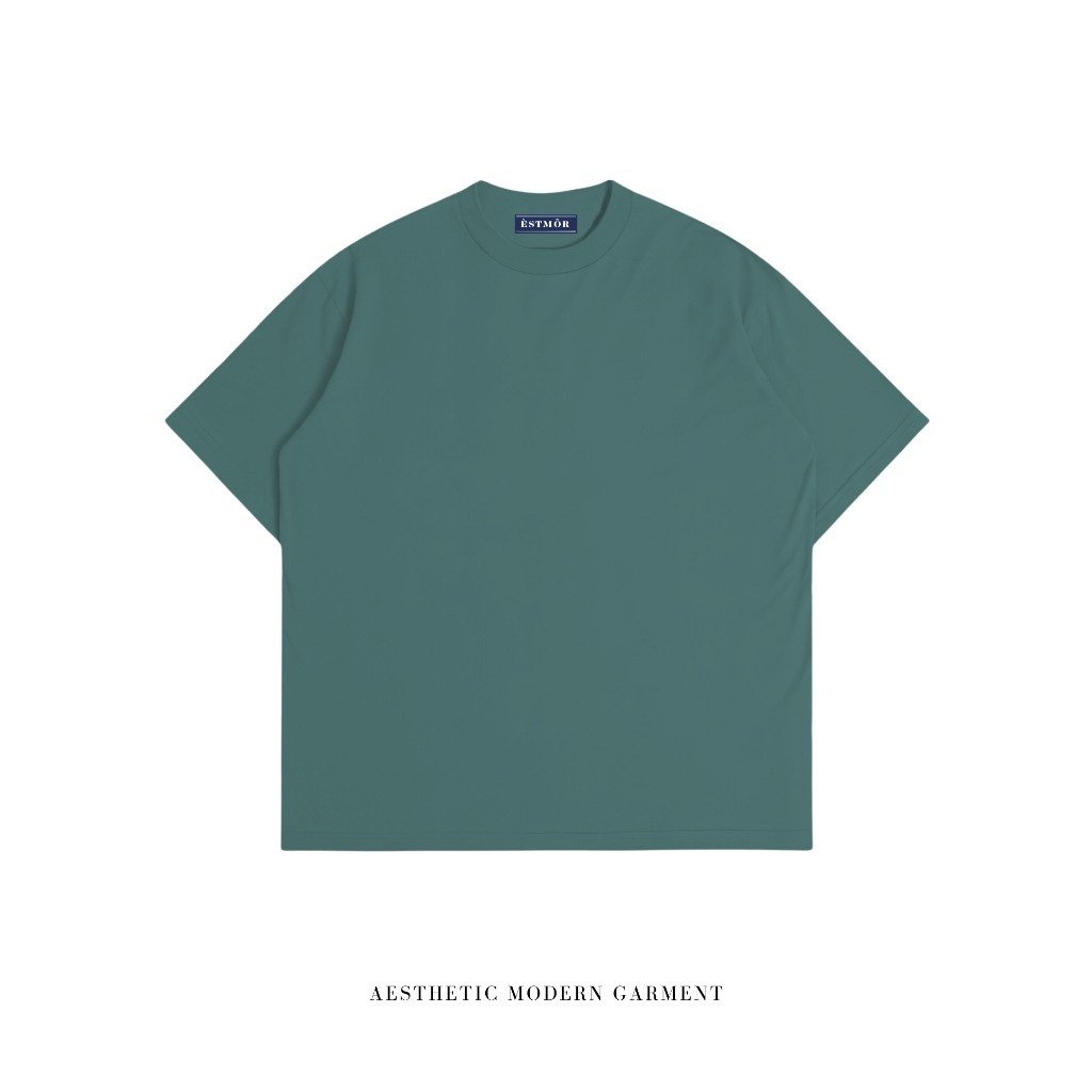 Jual Estmor - Boxy Oversize - Kaos Polos Unisex Oversize Boxy Green ...