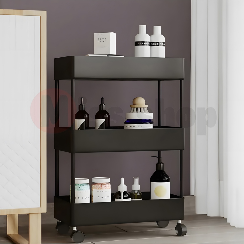Jual (MS) [BEST SELLER] Rak Troli 3 Susun Rak Kamar/Rak Salon/Rak Dapur ...
