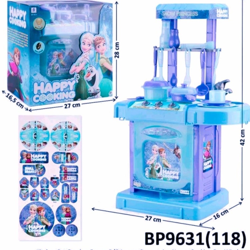 Jual KODE I53S anekamainanMAINAN ANAK BP KITCHEN SET FROZEN dan HELO ...