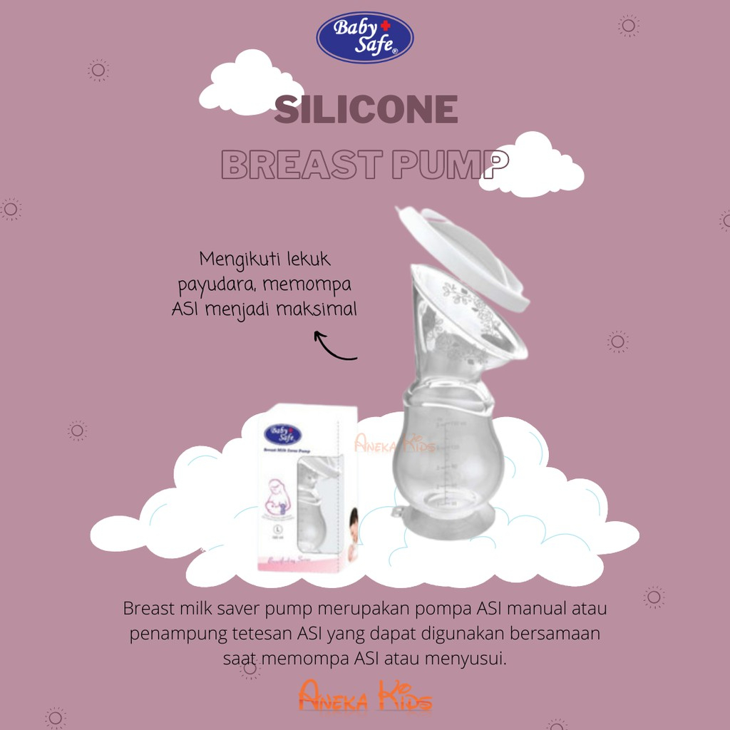 Jual Baby Safe Silicone Breast Pump -- BPM02/P12BPM02 | Shopee Indonesia