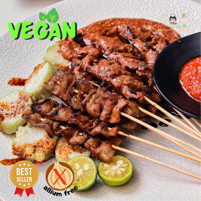 Jual Vinsdapourvegan - Best Seller Sate / Satay Gluten Vegan Frozen ...