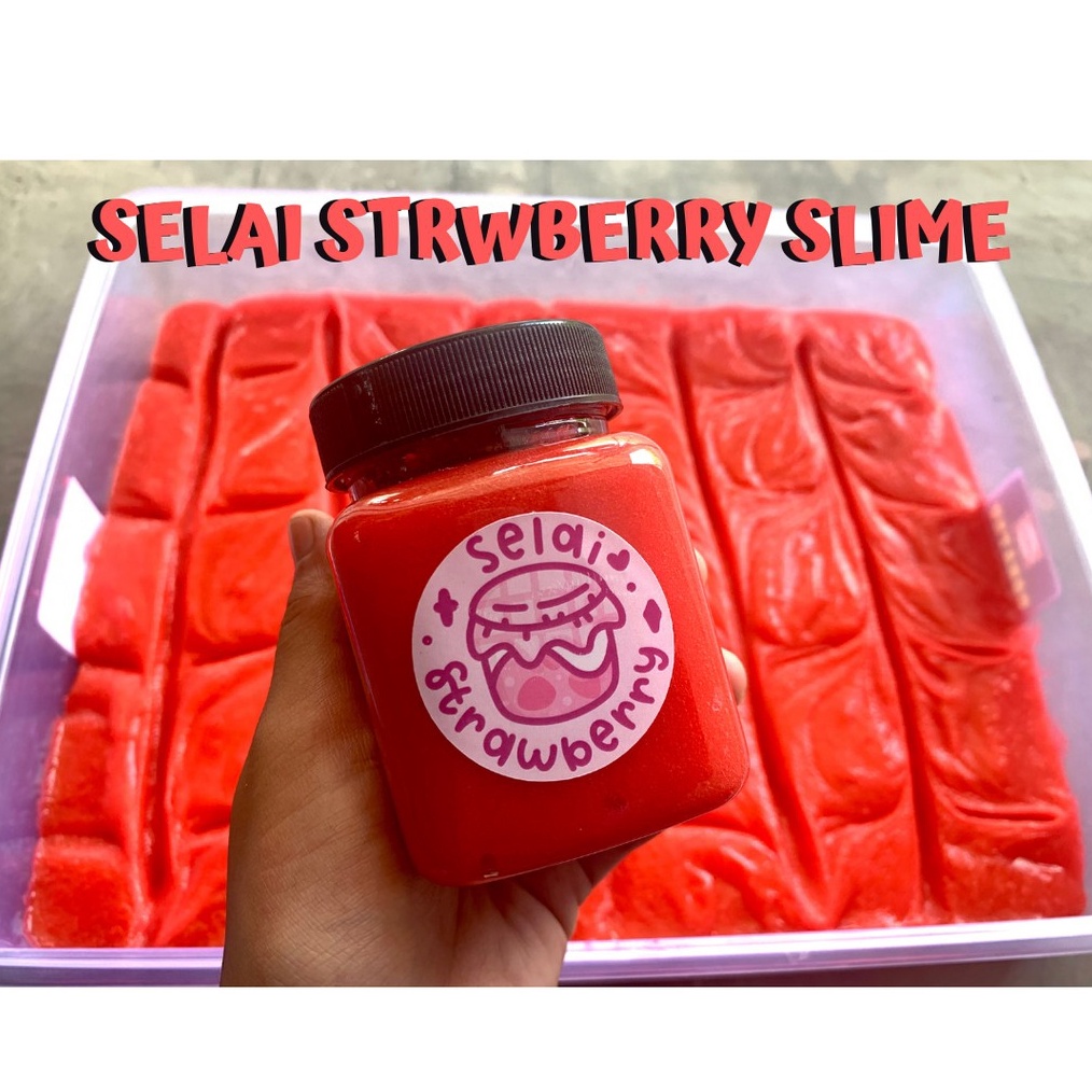 Jual PRODUK TREND SELAI STRAWBERRY PREMIUM SLIME BONUS SLIME ACTIVATOR ...