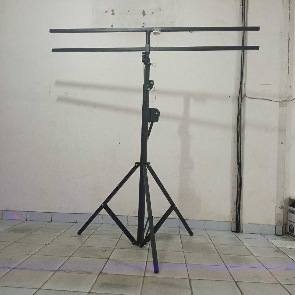 Jual (JUAL 2 BUAH) Stand Lampu Parled 2 bar - Katrol / kerek hingga 4 ...