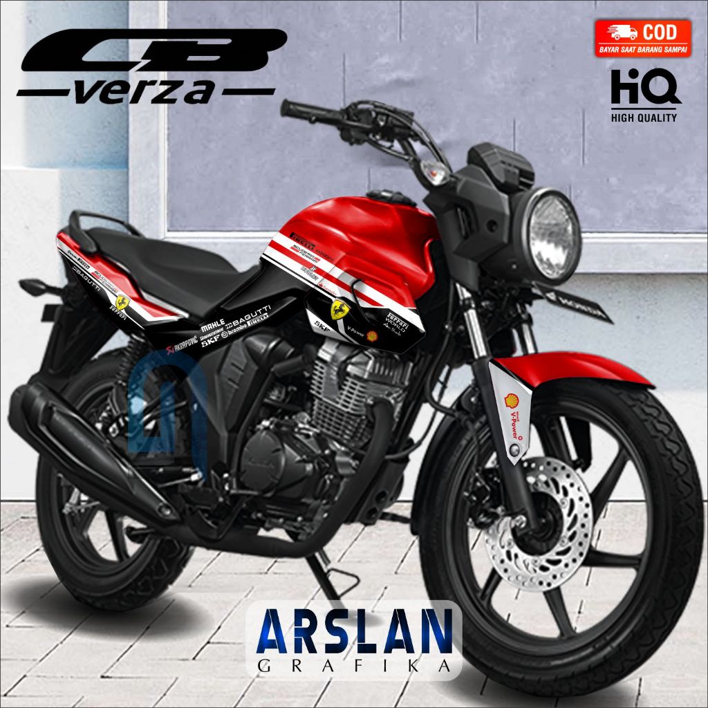 Jual (COD) Decal CB Verza 150 Full Body Variasi Stiker CB Verza 150 ...