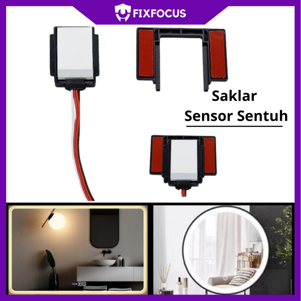 Jual Saklar Sensor Sentuh Touchscreen Untuk Lampu LED Cermin Kamar ...