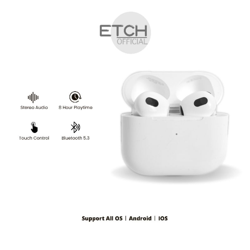 Jual TWS 3rd GENERATION WIRELESS BLUETOOTH AIRPODS - ETCH OFFICIAL ...