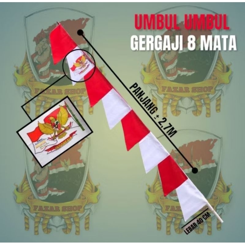 Jual bendera umbul umbul garuda merah putih | Shopee Indonesia