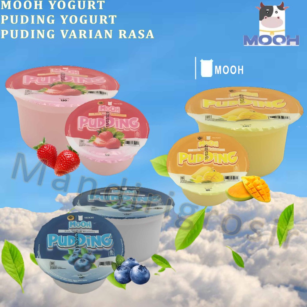 Jual Puding Yogurt * MOOH Yogurt * Puding Varian Rasa * 120gr | Shopee ...