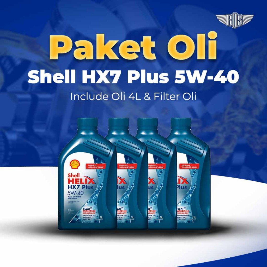 Jual Paket Oli Shell Helix HX7 Plus 5W-40 | Shopee Indonesia