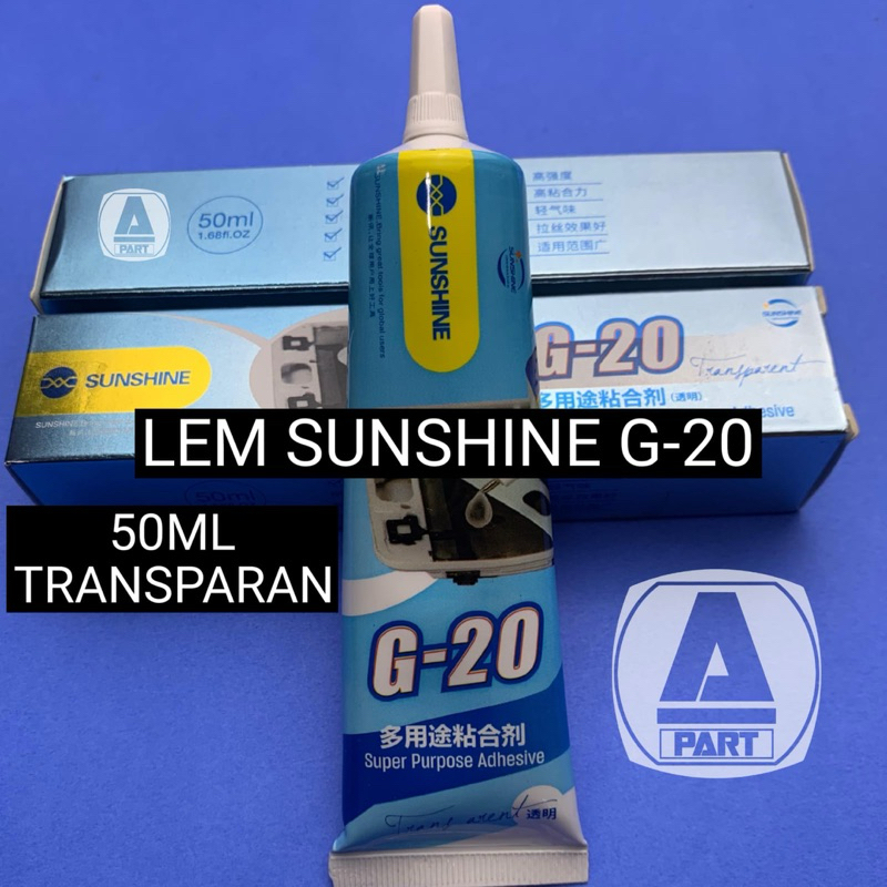 Jual LEM LCD SUNSHINE G20 BENING TRANSPARAN 50ML | Shopee Indonesia