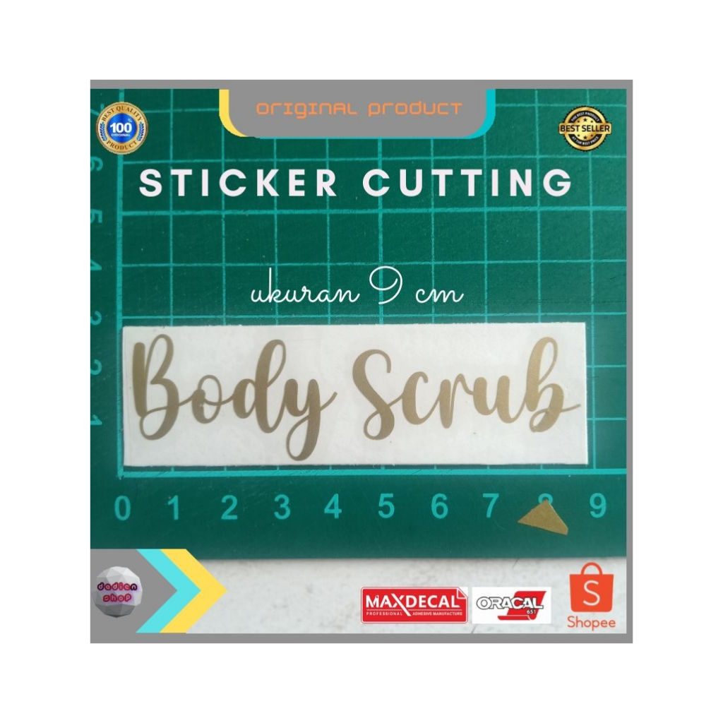 Jual Sticker Cutting Body Scrub stiker murah | Shopee Indonesia