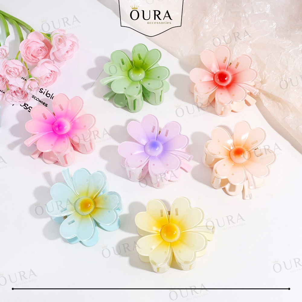 Jual Jepit Rambut Wanita Motif Bunga Bali Bahan Akrilik Flower Hair ...