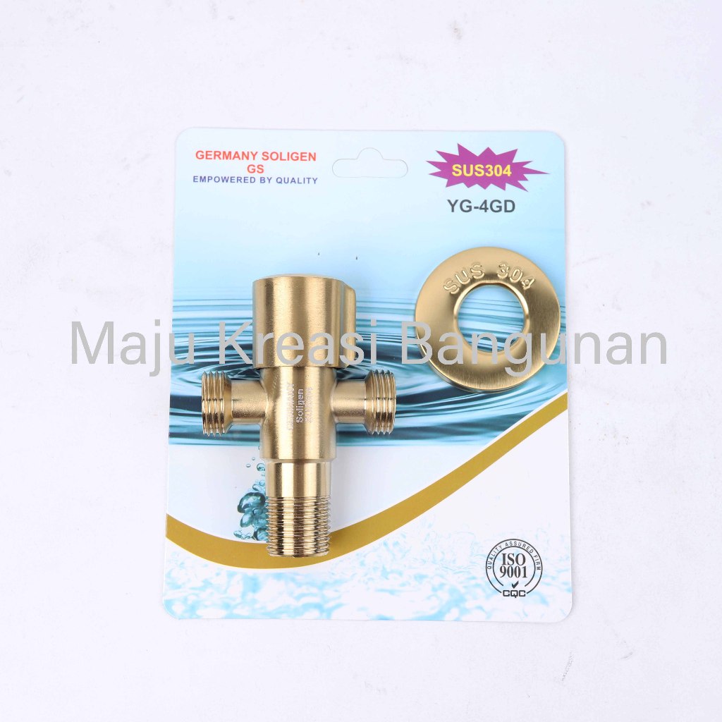 Jual Maju Kreasi Bangunan - Stop Kran Kloset 2 Cabang Double Stainless ...