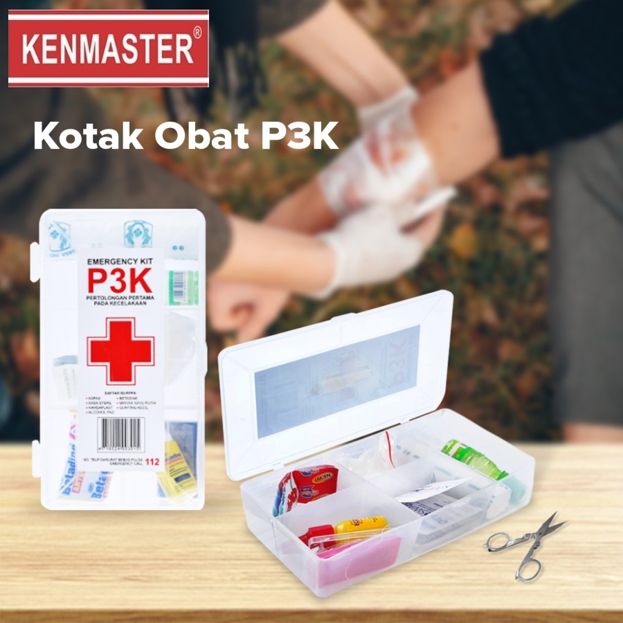 Jual Kotak Obat P3K KENMASTER isi Lengkap | Shopee Indonesia