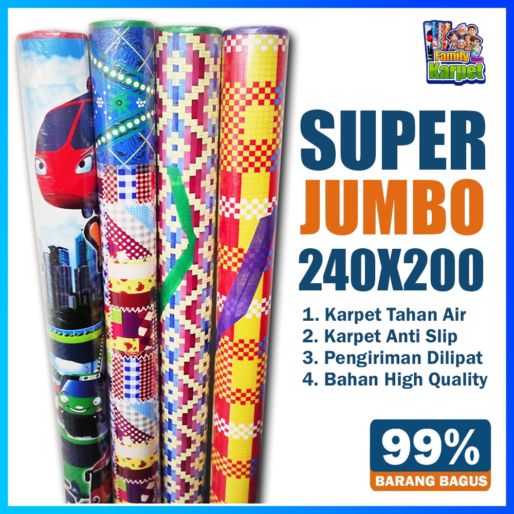 Jual FK - KARPET LANTAI SUPER JUMBO 200X240CM / Tikar spon tahan air ...