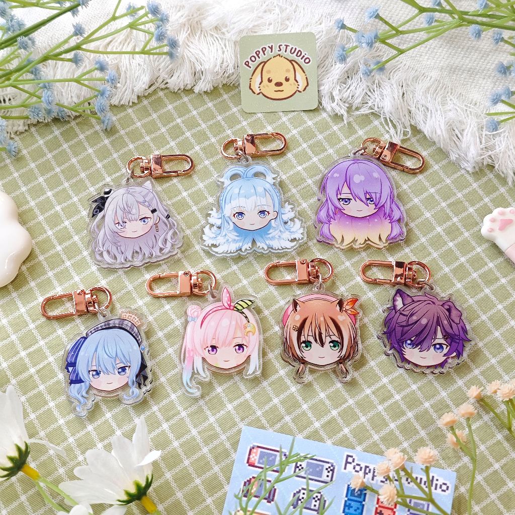 Jual Vtuber Keychain | Kobo Kanaeru Moona Iofi Shoto Suisei Zeta ...