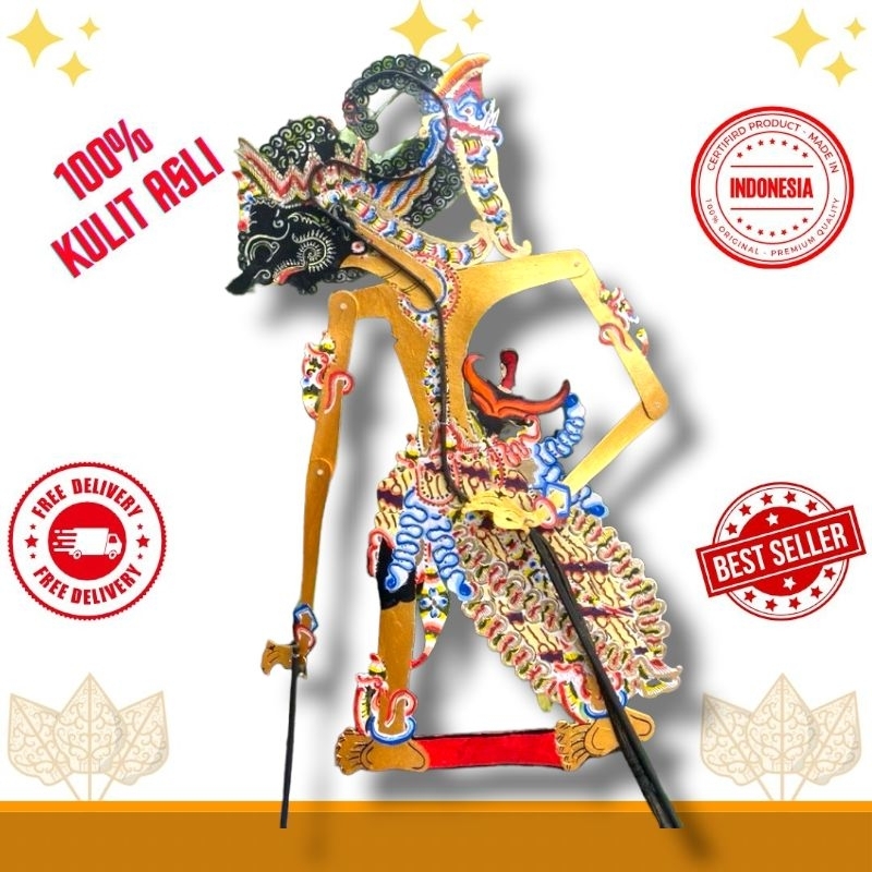 Jual Wayang Kulit Sapi ASLI Antareja Rapek Gagrak Jogja Ukuran Standar ...