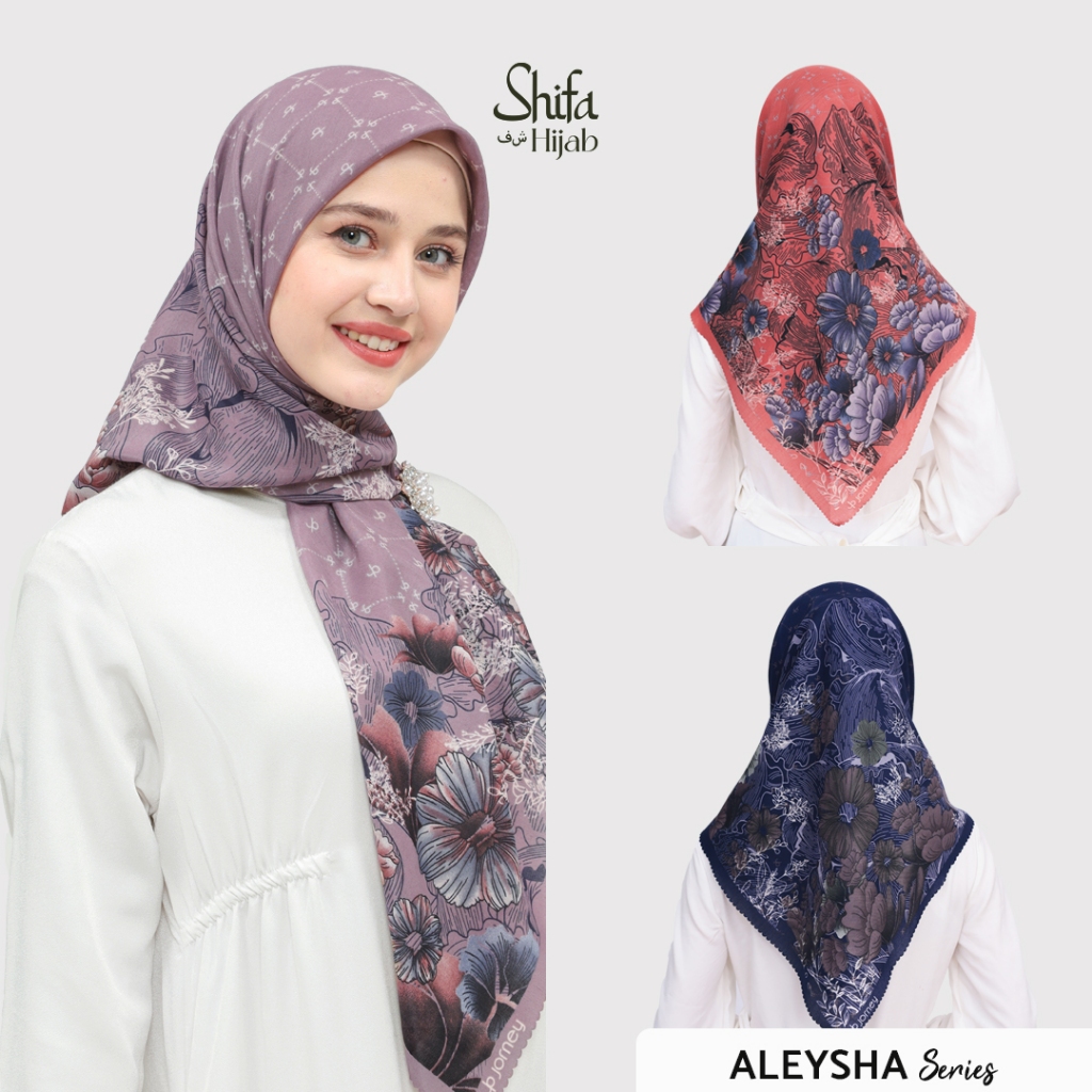 Jual SHIFA HIJAB - ALEYSHA | JILBAB KERUDUNG MOTIF SEGI EMPAT VOAL ...