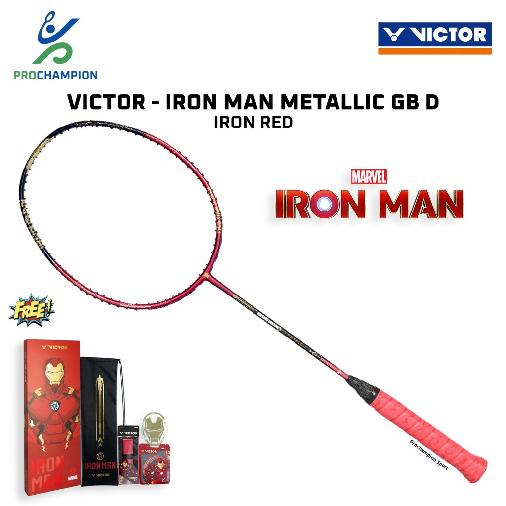 Jual Limited Edition Raket Badminton Victor IRONMAN IRON MAN Metallic ...