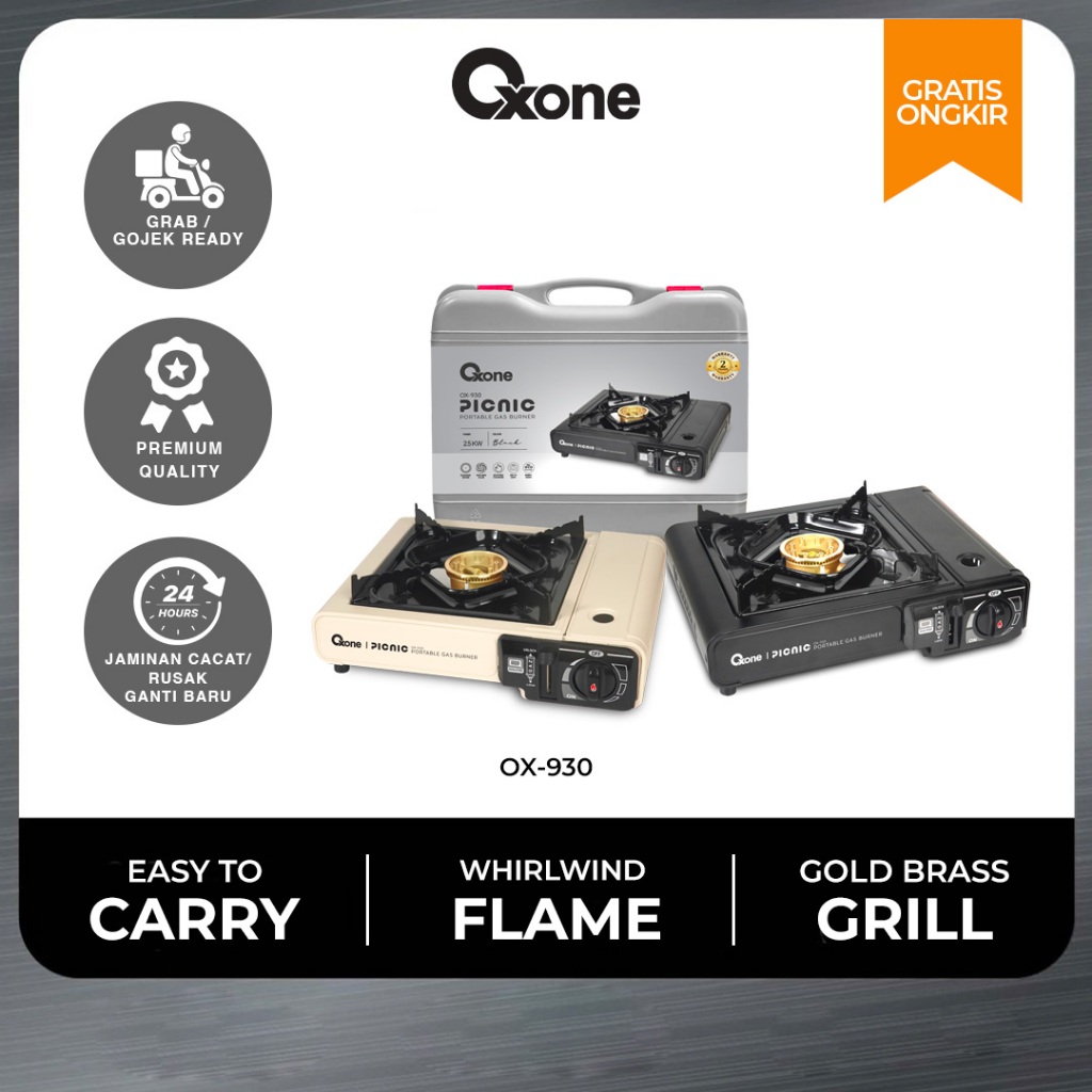Jual Oxone OX930 Picnic Portable Gas Burner | Kompor portable | Kompor ...