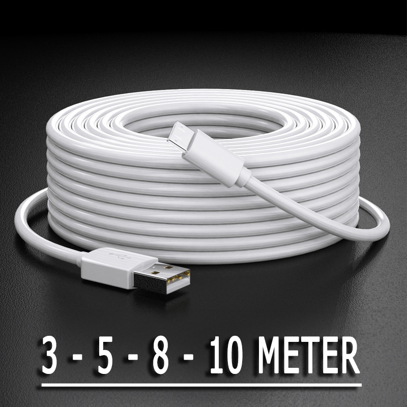 Jual Kabel Hp Universal 3 5 8 10 Meter USB B Charger Micro USB B Cable ...