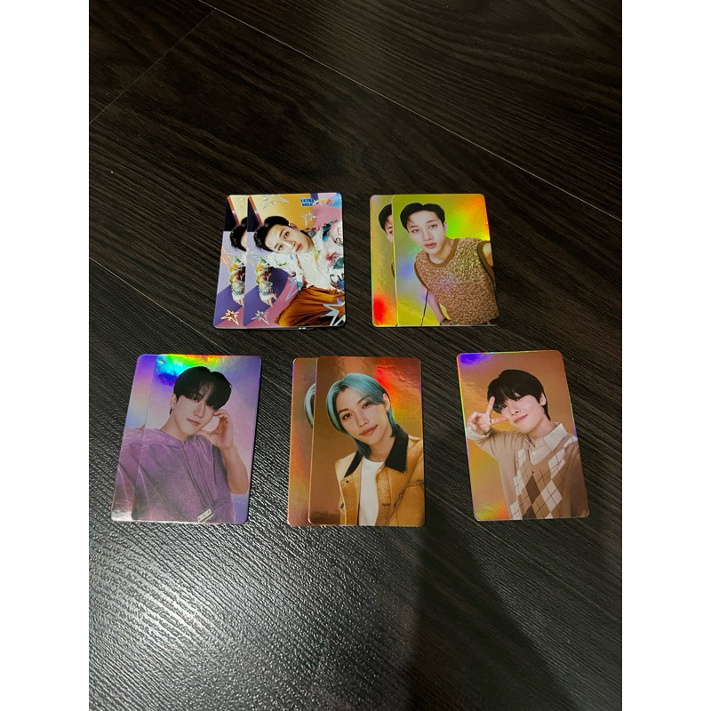 Jual Stray Kids x Ultramilk photocard Bang Chan Changbin PC Versi 2 holo element | Shopee Indonesia