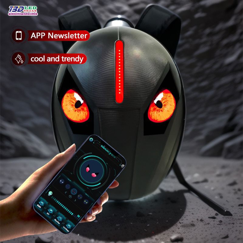 Jual Ransel Lampu LED Tahan Air Ransel Pria dan Wanita Sepeda Motor Tas ...